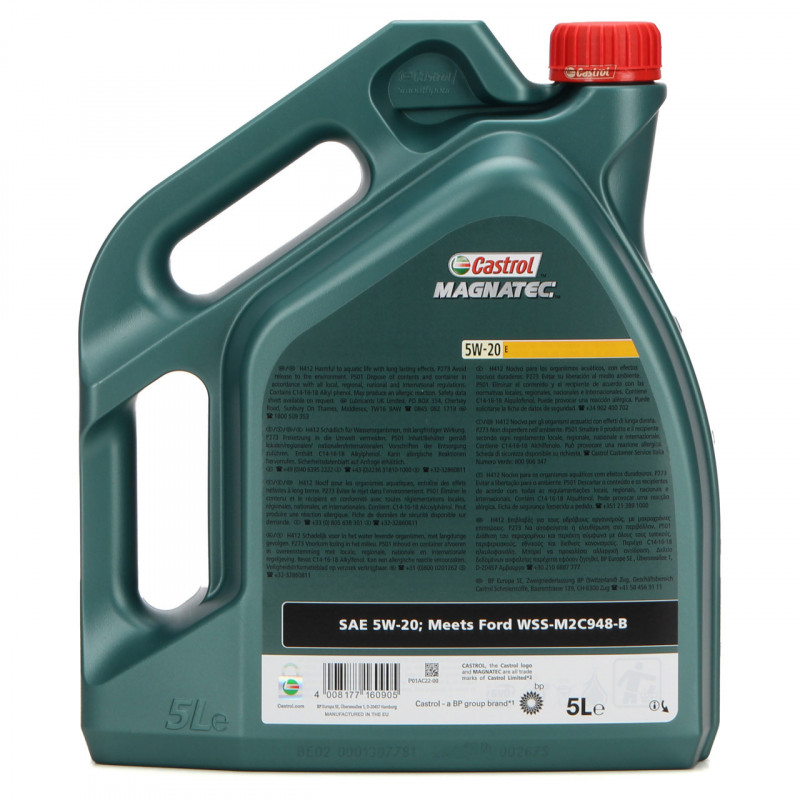 Huile Moteur CASTROL FORD Magnatec ESSENCE 5L SAE 5W20 E 15D63E