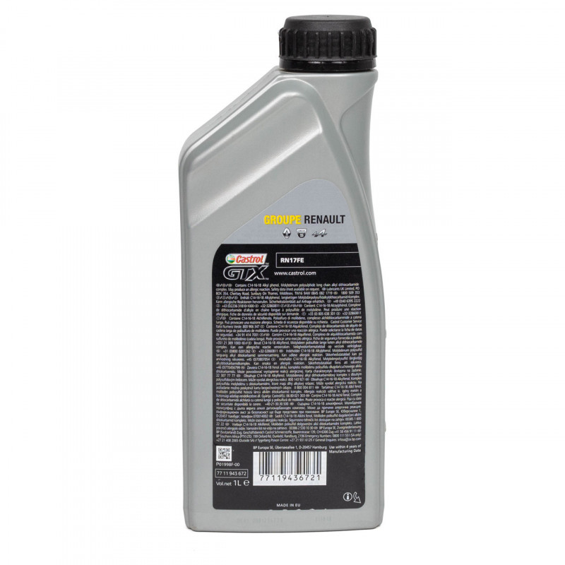 Huile Moteur d'origine RENAULT RN-SPEC GTX RN17 FE 1L SAE 0W20 7711943672